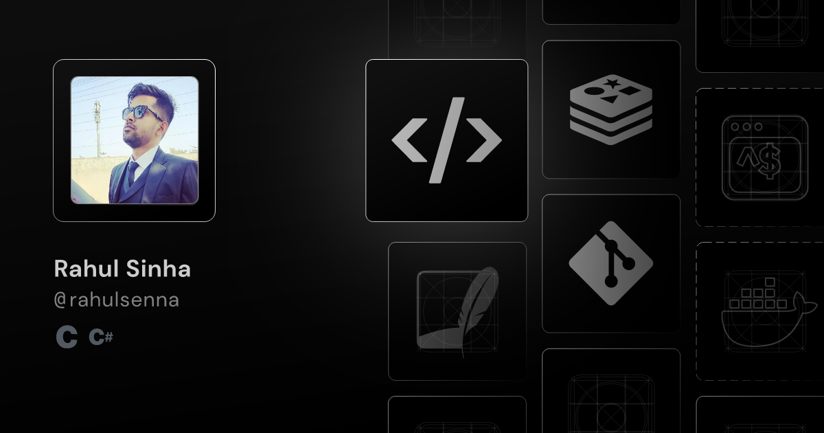 rahulsenna's Profile | CodeCrafters